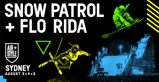 Air & Style announced Flo Rida and Snow Patrol!
